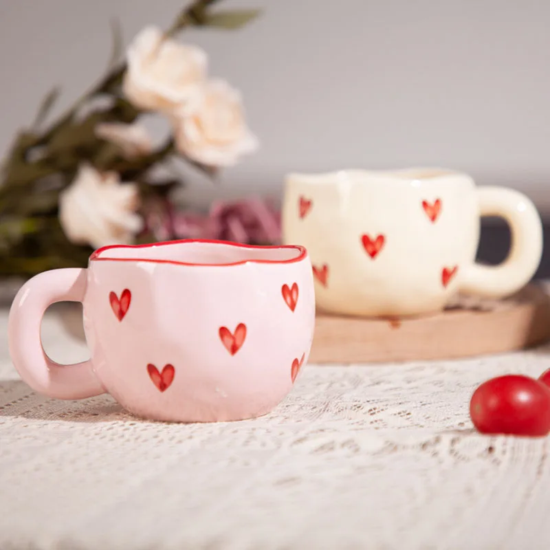 Ins Korean Hand Pinch Creative love Mug Cute Delicate Mug| Alibaba.com