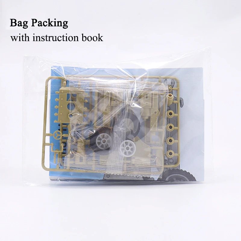 WW2 Plastic Toy Gun Set - Mini Howitzer Cannon & Soldier Figures, OEM