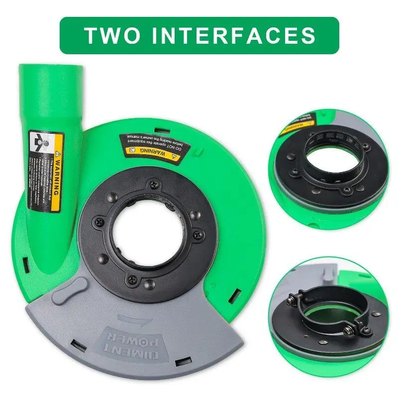 Herzo Universal Surface Grinder Dust Shroud Concrete Stone Dust ...