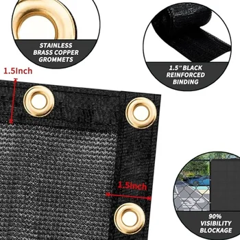 Outdoor Backyard Windscreen Mesh Fabric Fence Screen Privacy Net - Buy ...