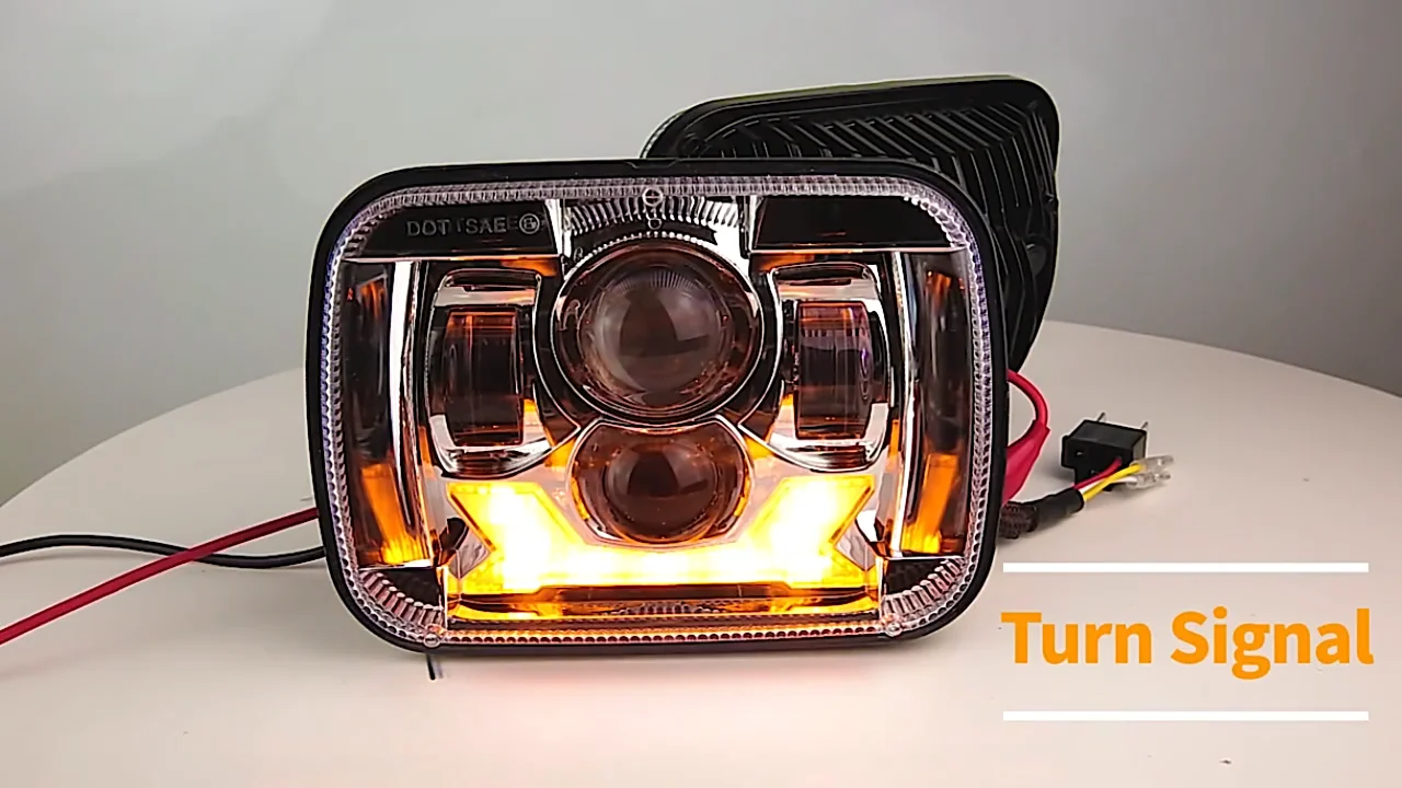 Dot Approved 5x7" Led Headlight 7x6 Led Headlamp Compatible With ...