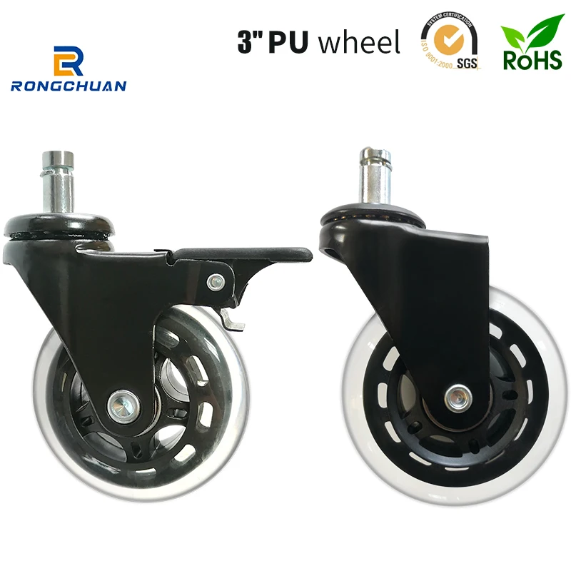 Office Chair Caster Wheels - Heavy Duty & Safe for All Floors