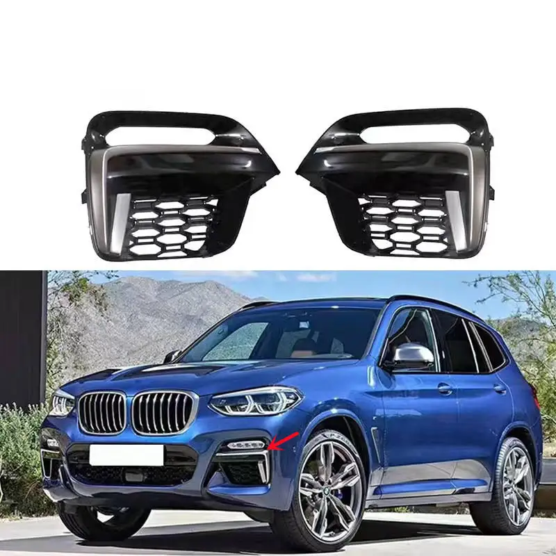 Fog Lamp Cover Car Fog Lamp Frame Trim Fog Light Grill Grille for BMW ...
