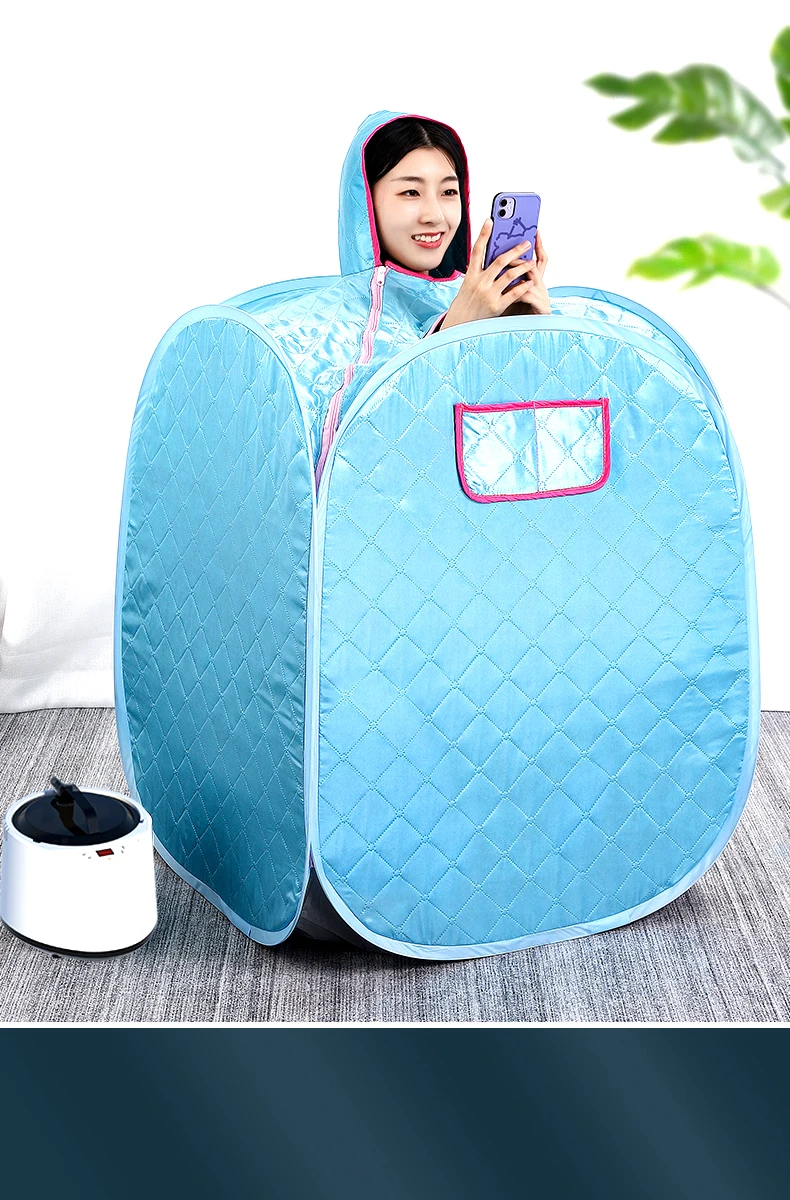 Portable Steam Saunas Tent with Steam Generator at Home Spa Steam Sauna ...