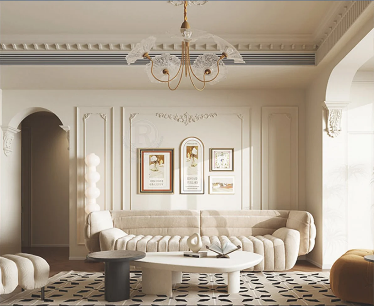 Modern Design Polyurethane PU Ceiling Medallion for Villa Hotel ...