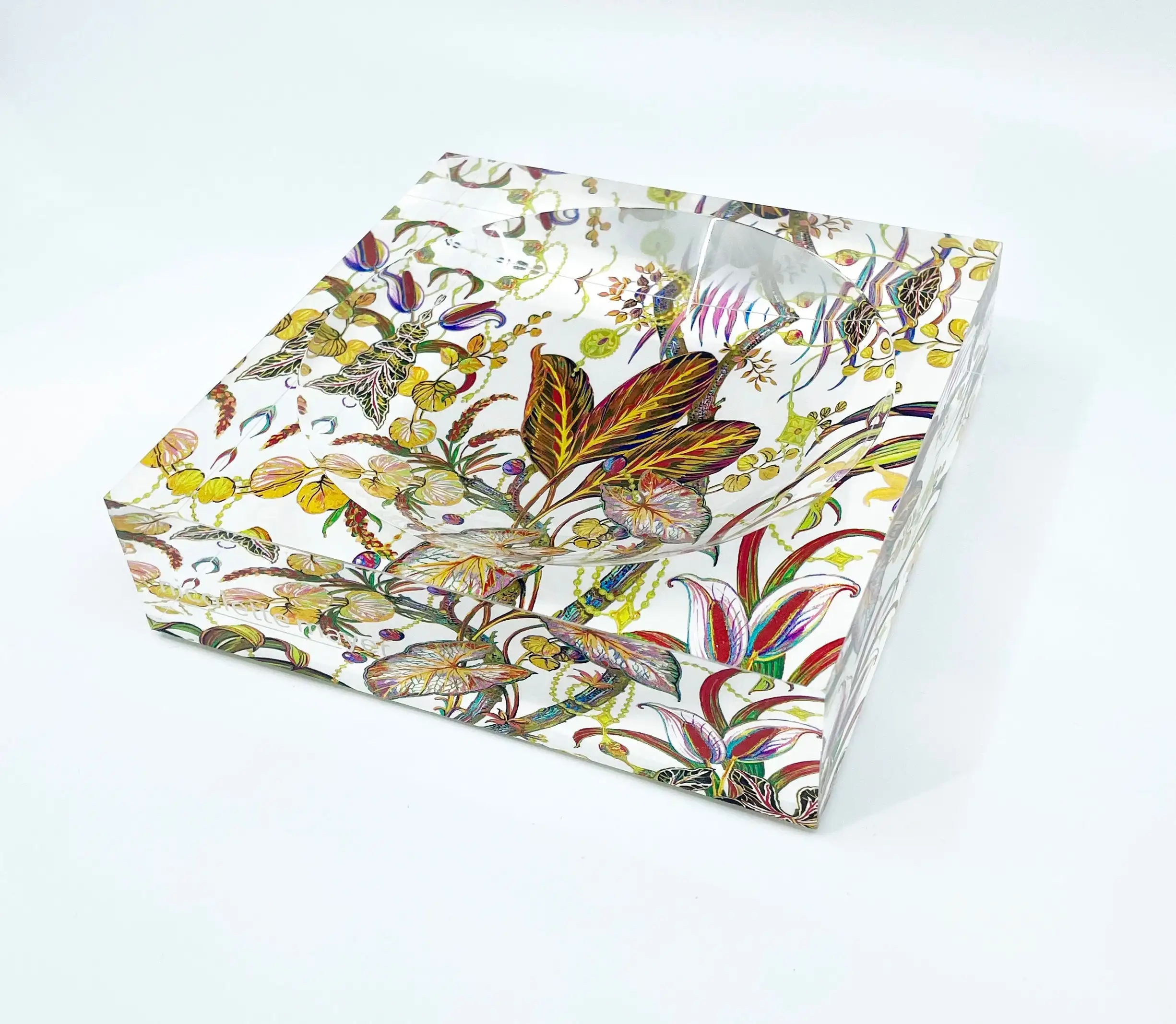 Customized Print Clear Acrylic Candy Dish Home Shop Decoration 6x6 ...