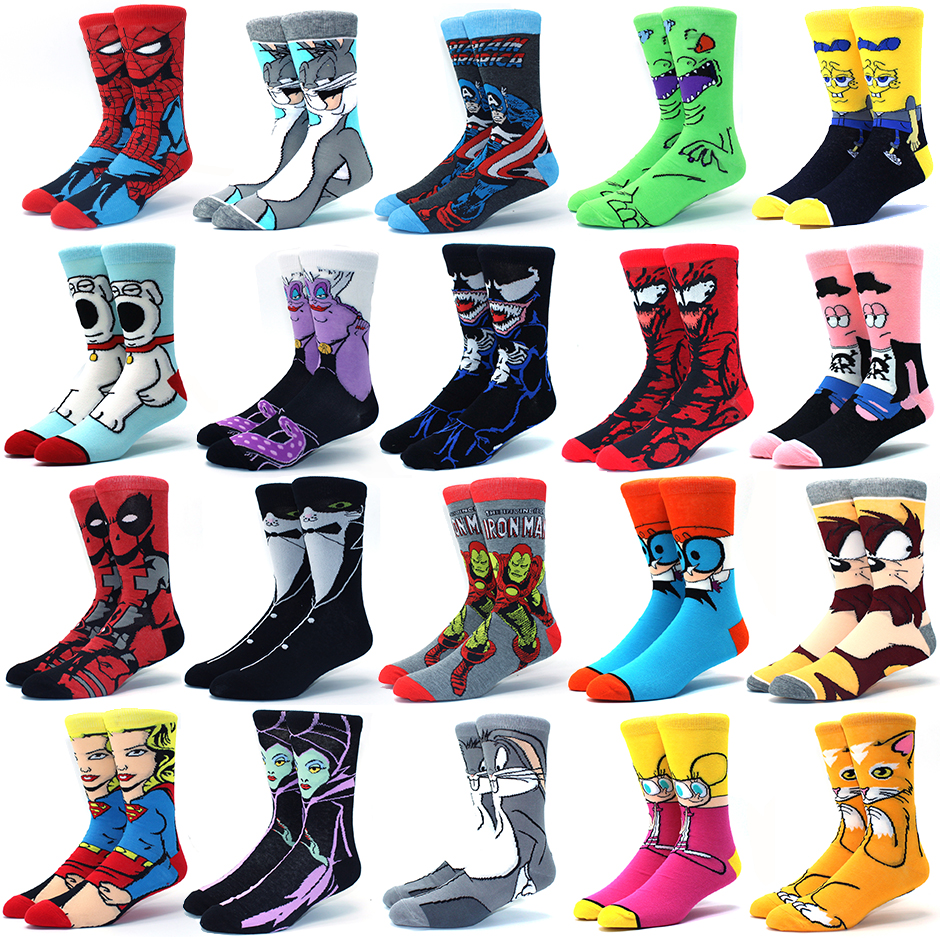 Custom Medias Socken Comic Character Cotton Cartoon Socks For Men ...