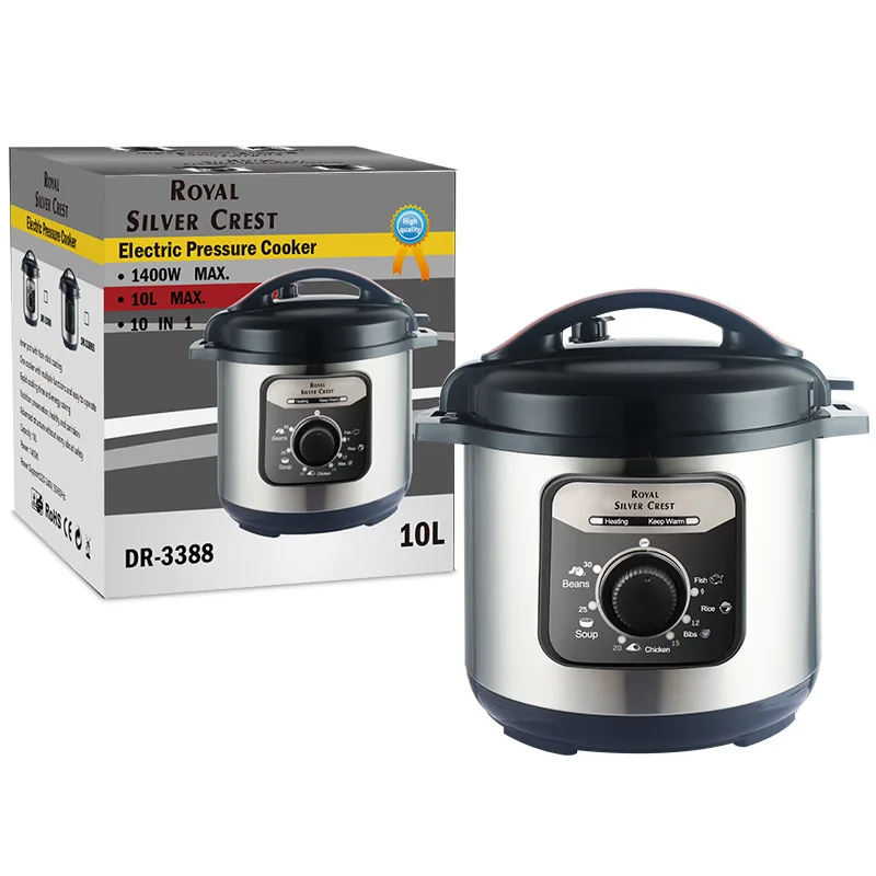 Silver Crest 1400W Electric Pressure Cooker - 10L Capacity