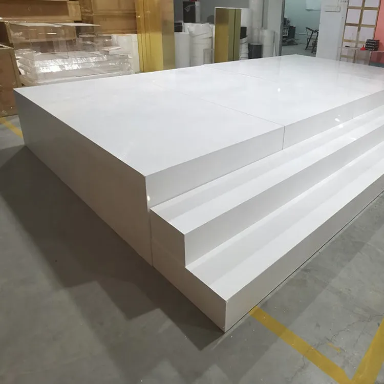 High Quality White PVC Acrylic Stage Platform Decoration