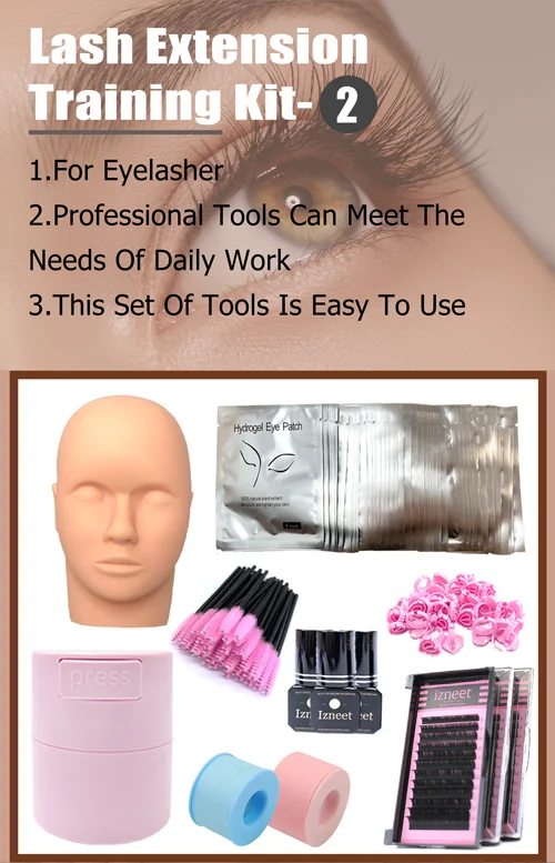 Eyelash Extension Training Kit Eye Lash Kit Lashkit Custom Starter Set ...