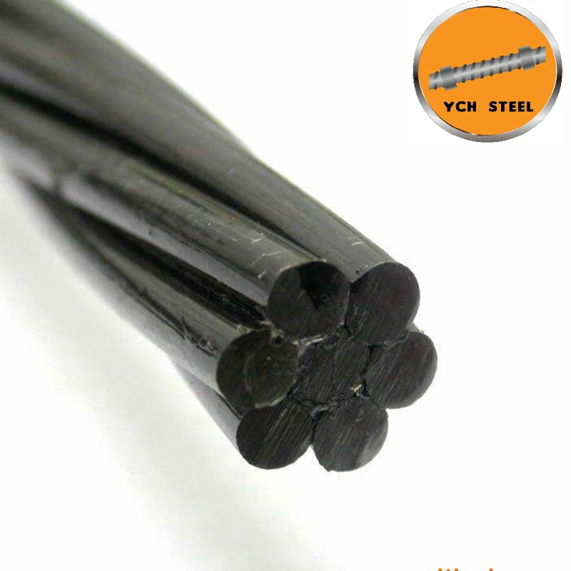 15.24mm Pc Strand Astm A 416 Gr 270 Prestressed Concrete Steel Strand ...