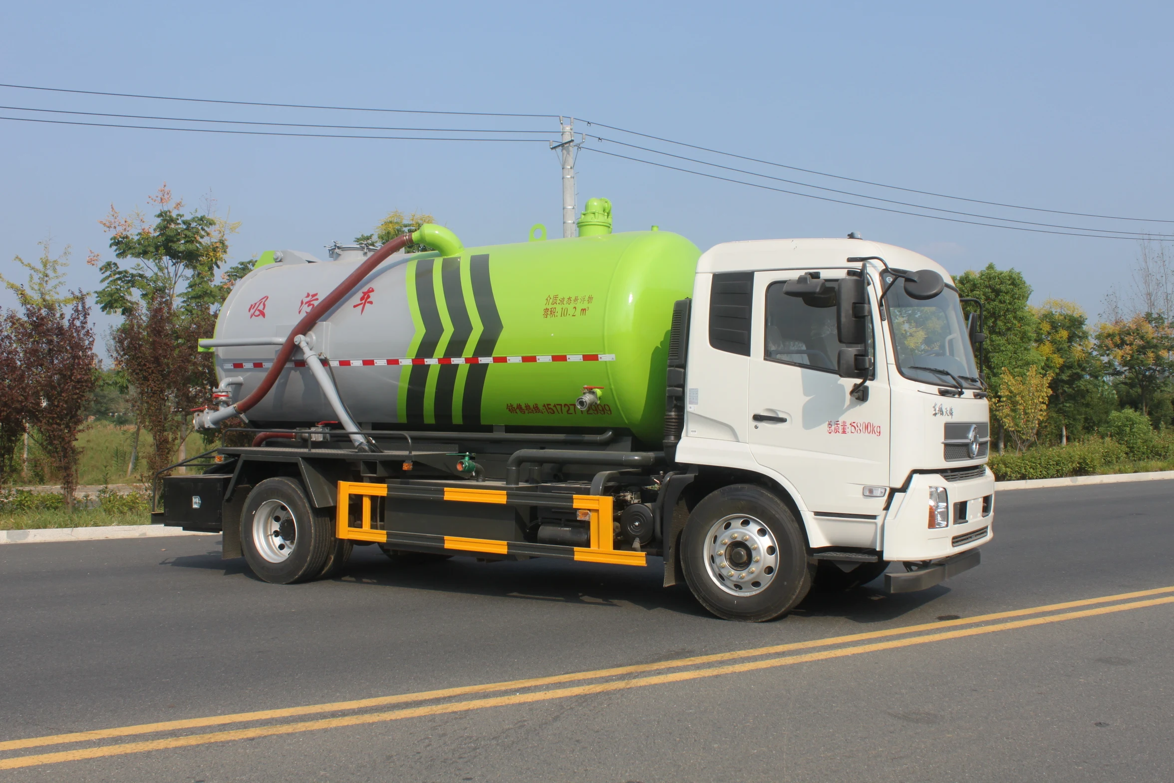 Sewage Suction Tank Truck Vacuum Pump Sewer Truck EURO 3