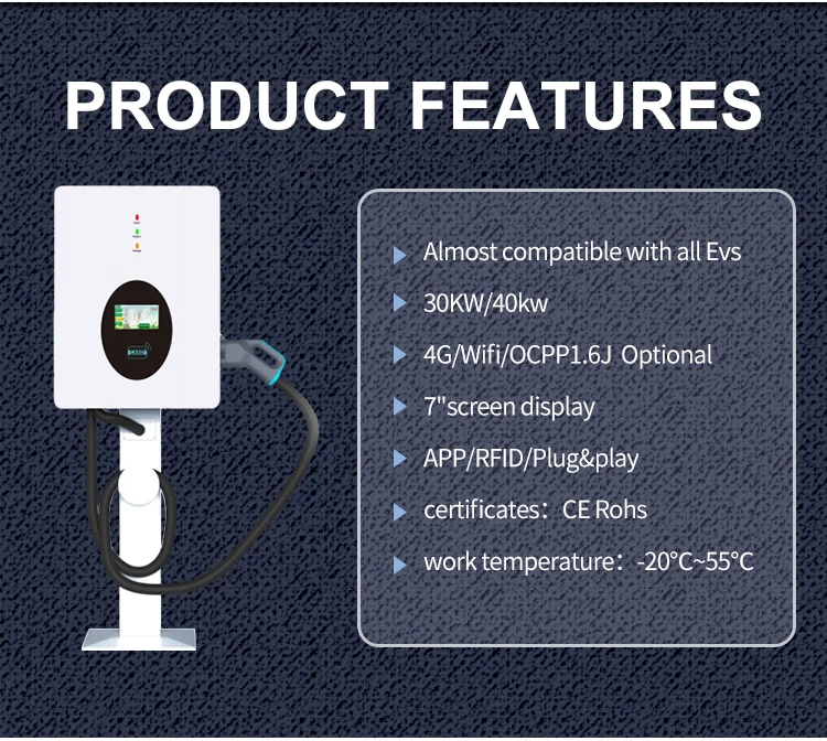 30kw 40kw Dc Fast Charging Station Evse Charger Ccs Electric Vehicle ...