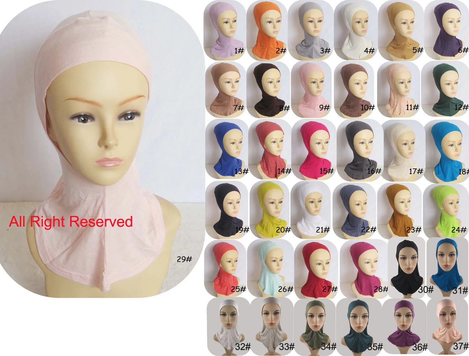 Women's Black Ninja Scarf Cap Under Scarf Stretch Jersey Full Neck ...