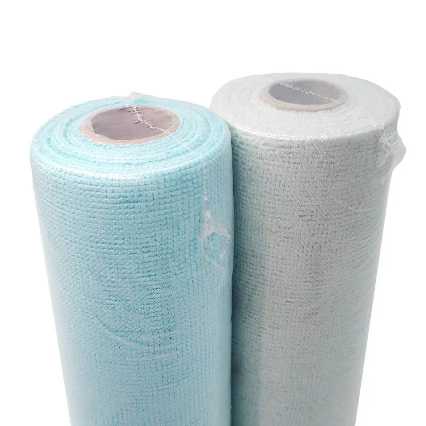 30x30cm High Quality Easy to Tear Microfiber Roll Shaped Towels ...