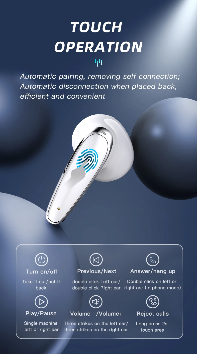 Custom TWS True Wireless Stereo Headphones Earphones Hifi Headset Bass ...