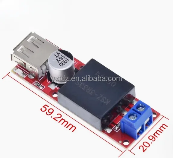 YIXINTAI New 5V USB Output Converter DC 7V-24V To 5V 3A Step-Down Buck ...