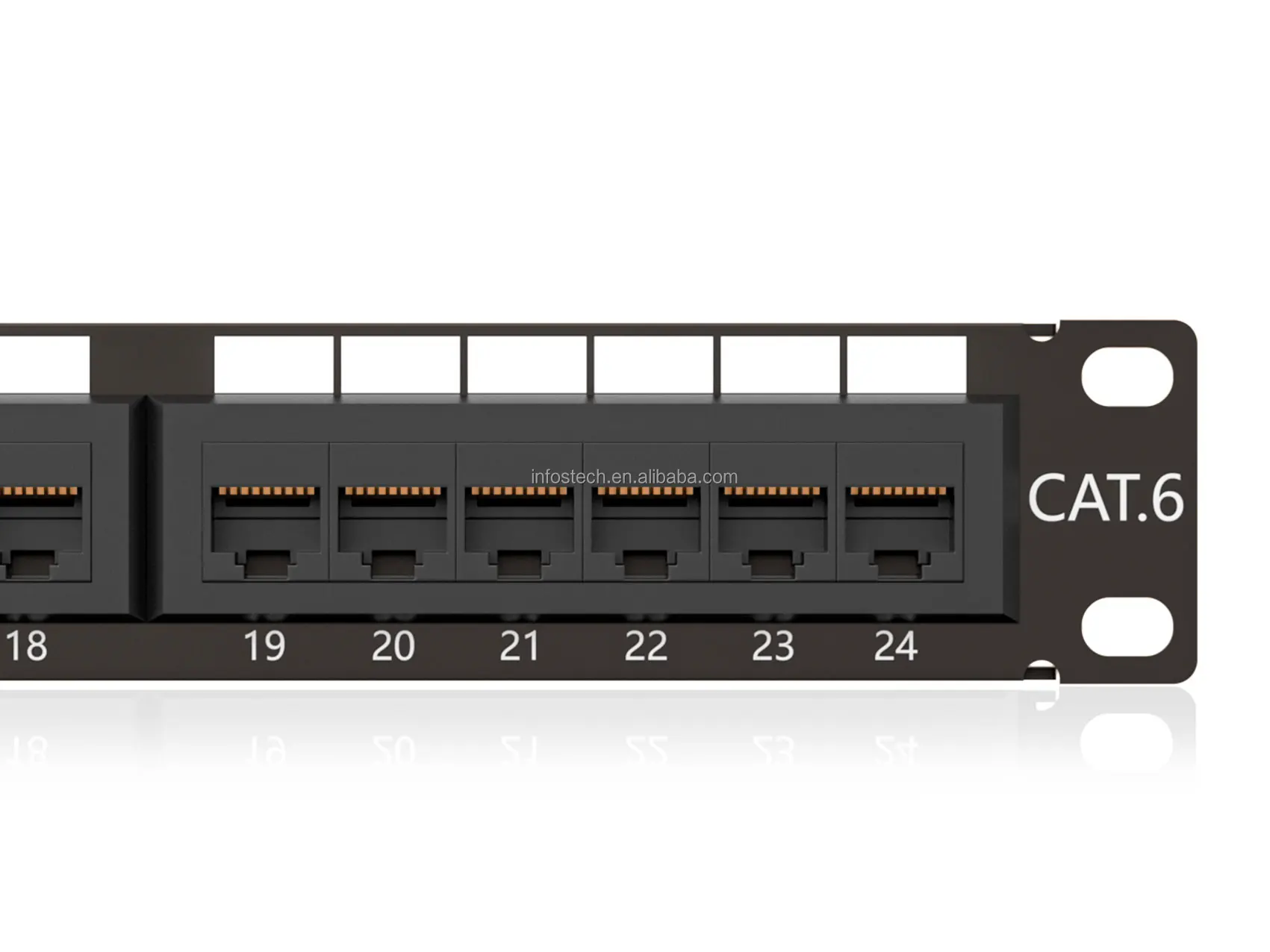 Renbao 24 Port Cat6a Modular Keystone Jack Lan Patch Panel For ...