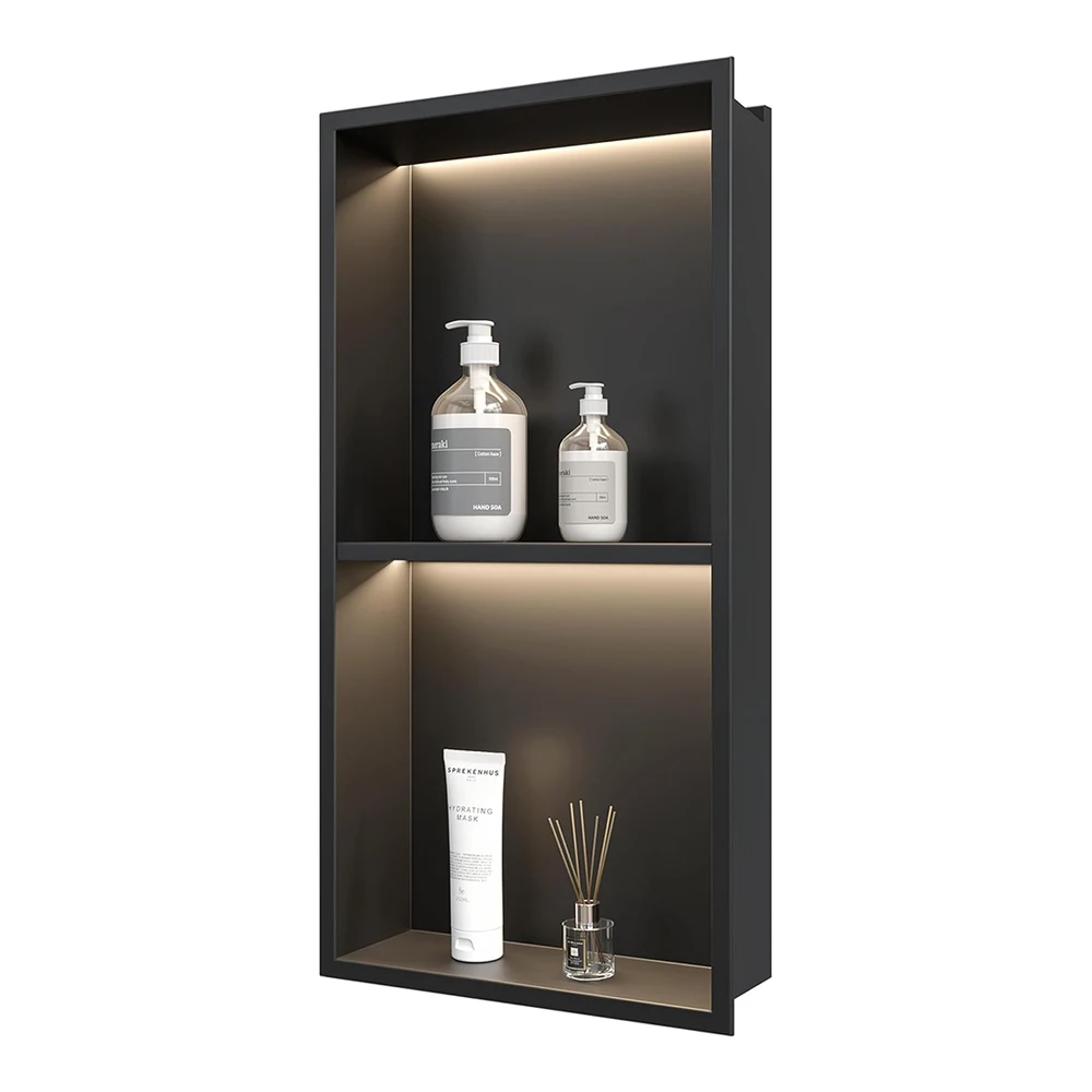 Alibaba.com: Custom Size, Matt Black, LED Strip Wall Niche Stainless ...