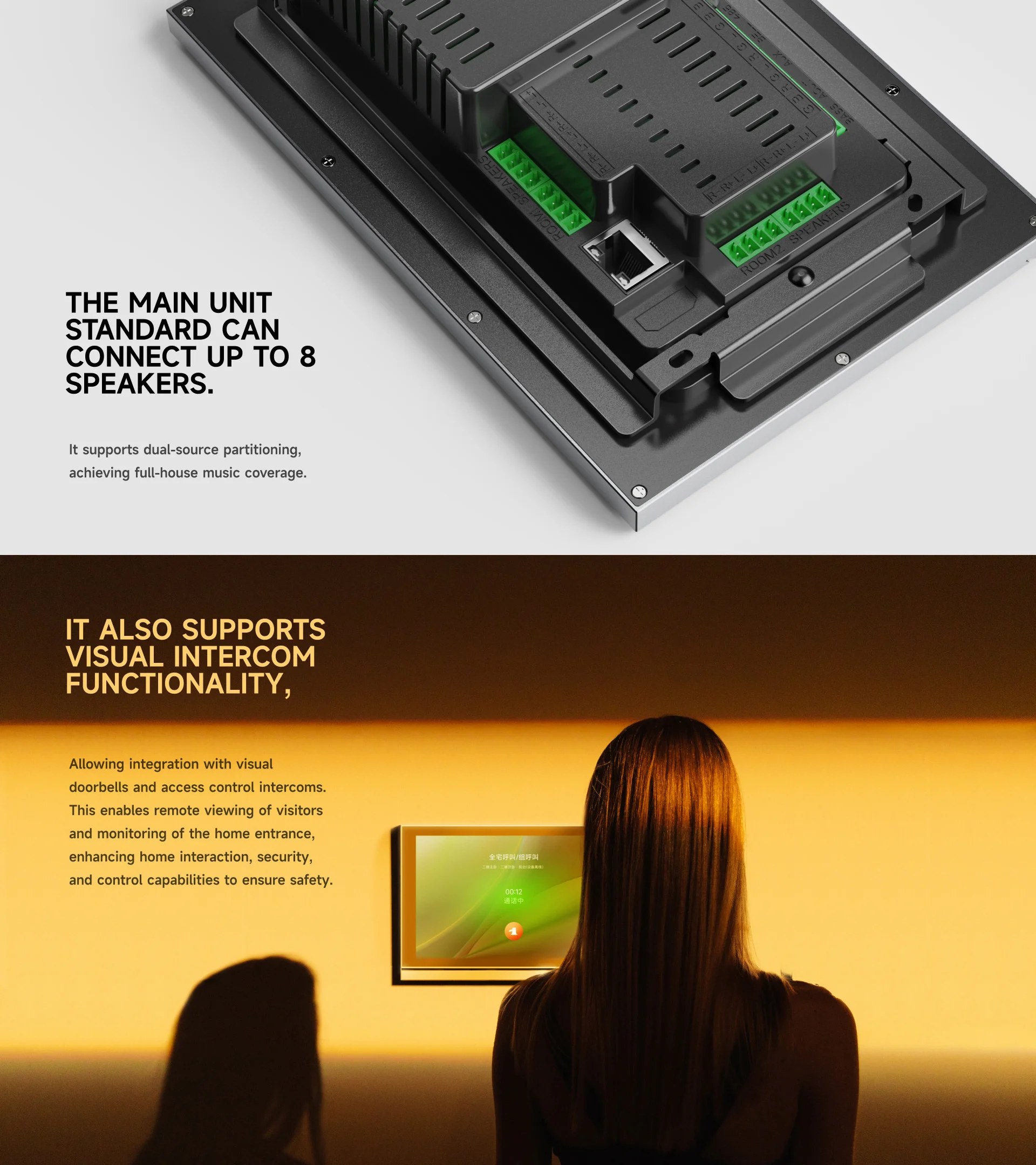 Tuya Smart Home Zigbee Gateway Wifi Zigbee Smart Control Panel 8 Inch ...