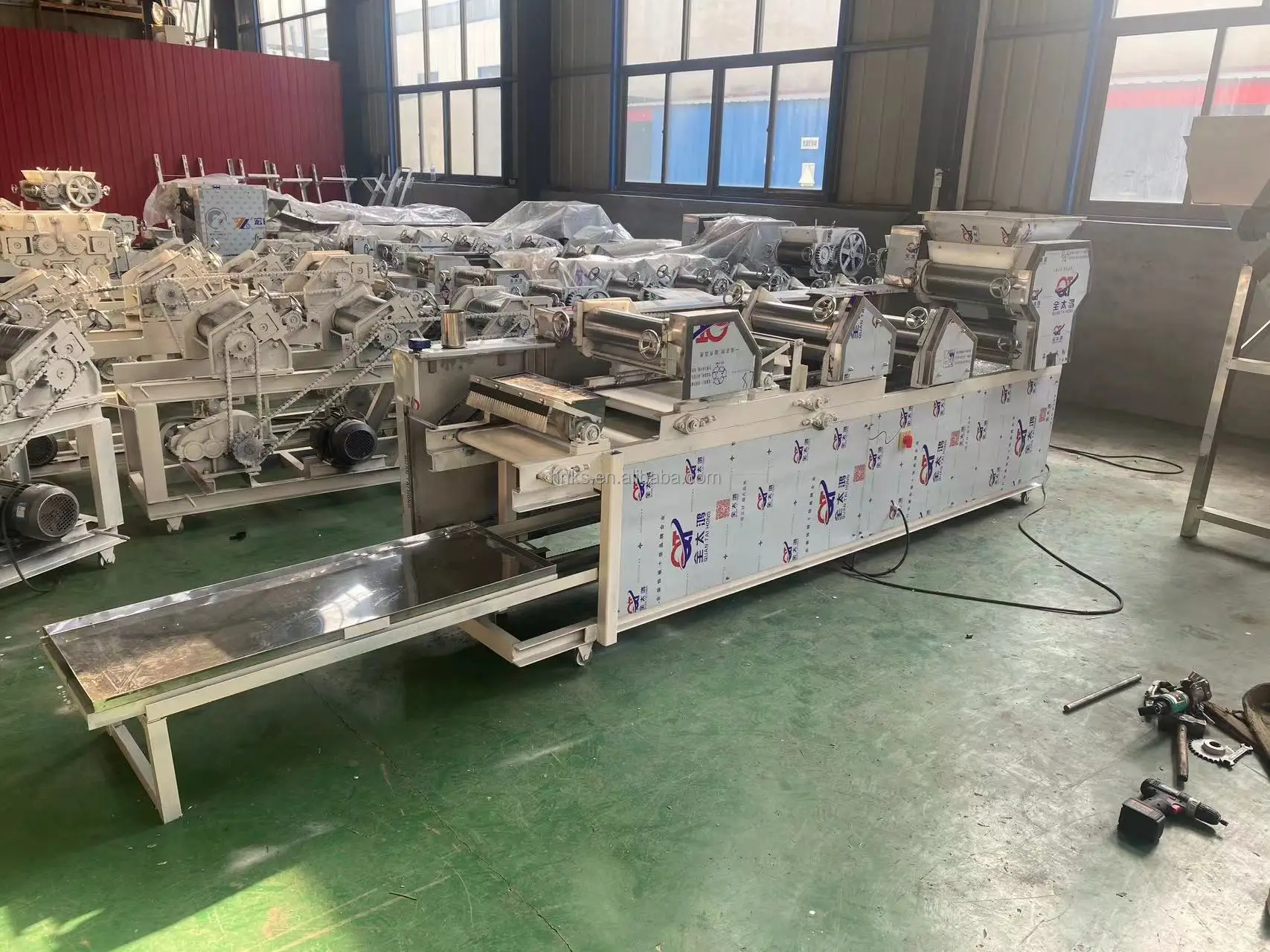 Stainless Steel Electric Pasta Noodle Making Machine Dough Roller Sheet ...