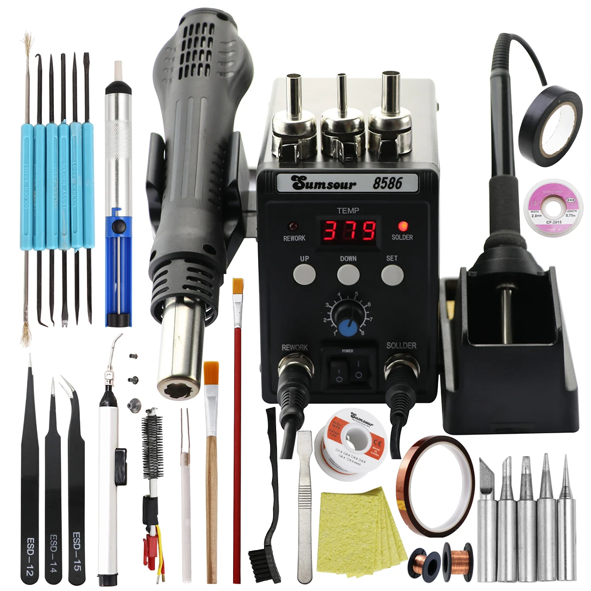 SMD BGA Rework Desoldering Solder Station - 8586 110V/220V