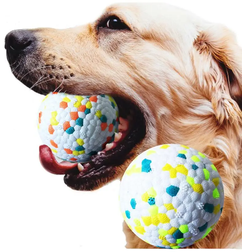 Pop Ball High-bounce Lightweight Popcorn Ball Bite Resistant Teething ...