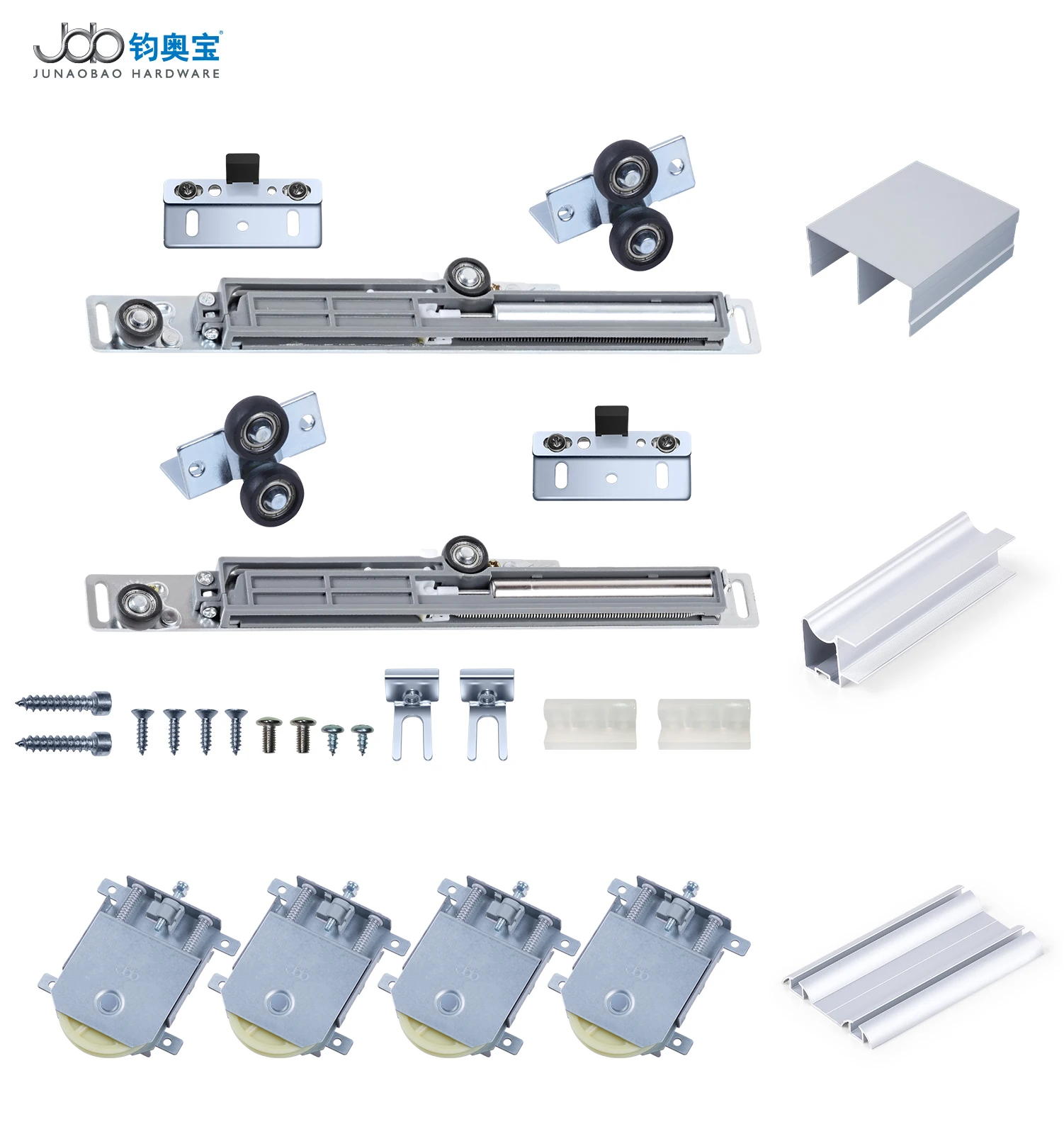 Job Wooden Sliding Door Hardware Soft Close Sliding Door Track And ...