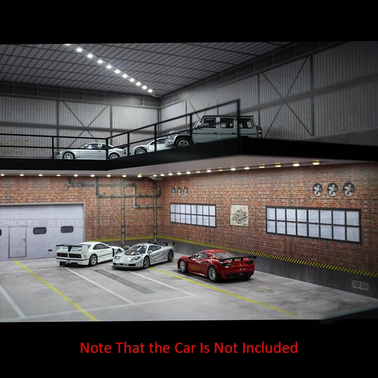 1/64 Scale Exhibition Hall Diorama Garage Display Case