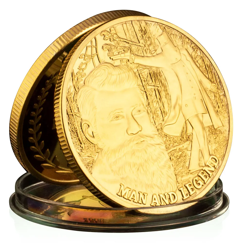Australian Man and Legend Ned Kelly (1855-1880) Collectible Gold Plated ...