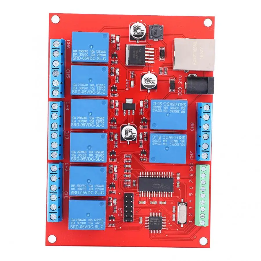 8-channel Ethernet Relay Board - High-Quality Control Module