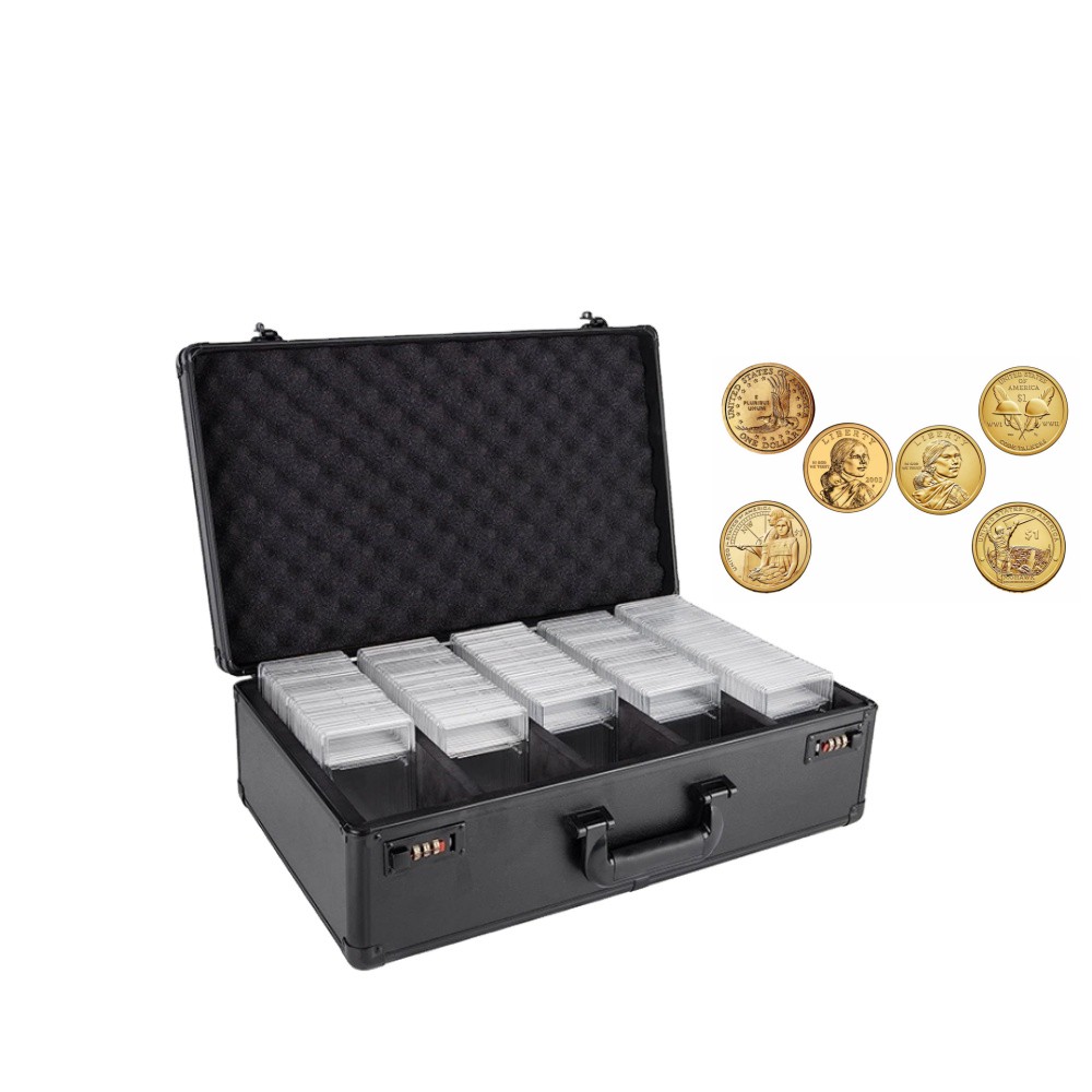 OEM coin holder storage case collected gold coin presentation box for ...