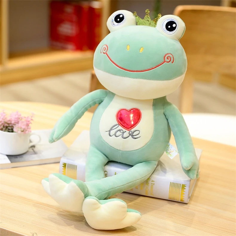 Stuffed Frog Toy with Long Legs - Perfect Valentine's Gift