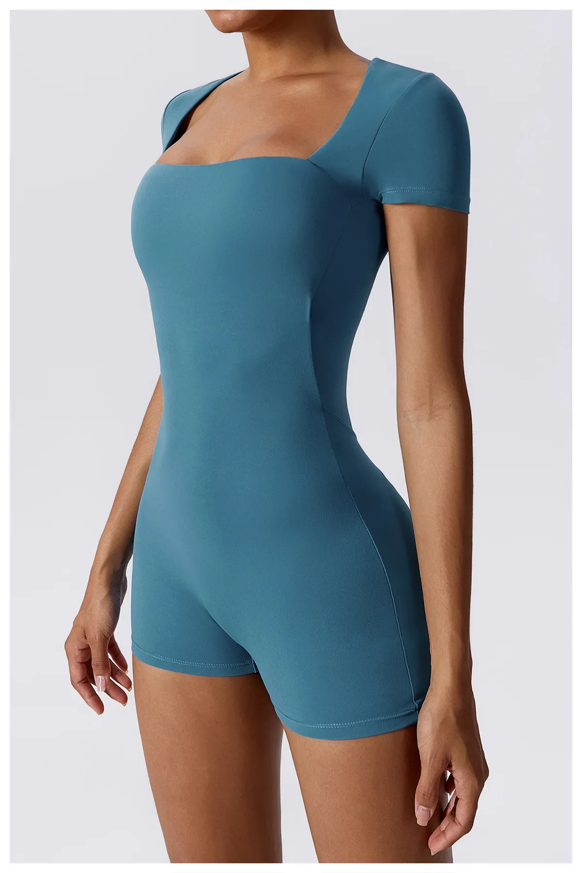 One Piece Yoga Set for Women Summer Bodysuit Padded Jumpsuit Workout ...