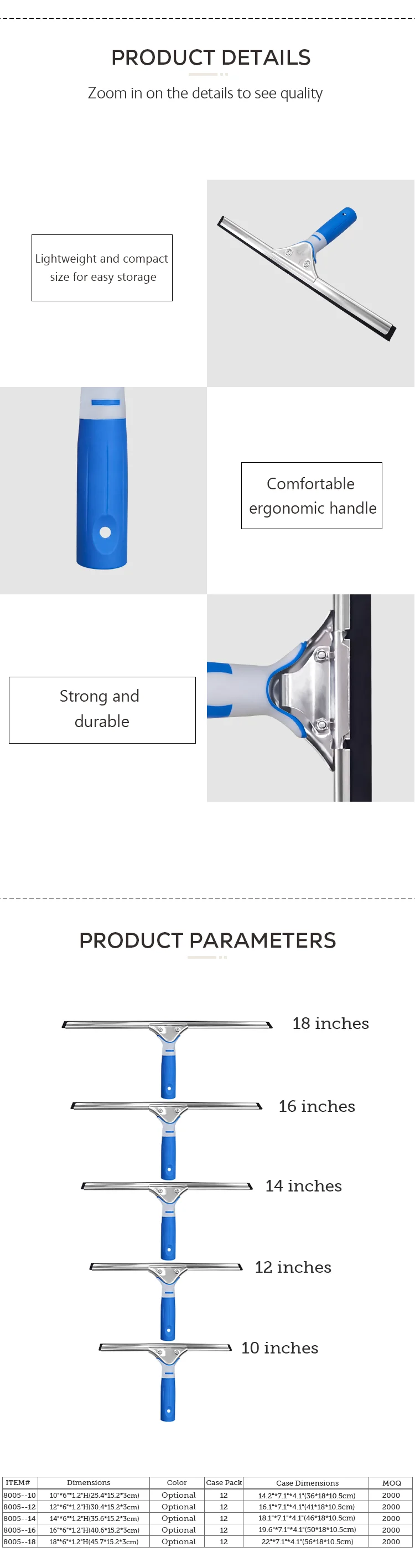 New Colors Reusable Glass Wiper Window Squeegees Cleaner Glass Cleaning ...