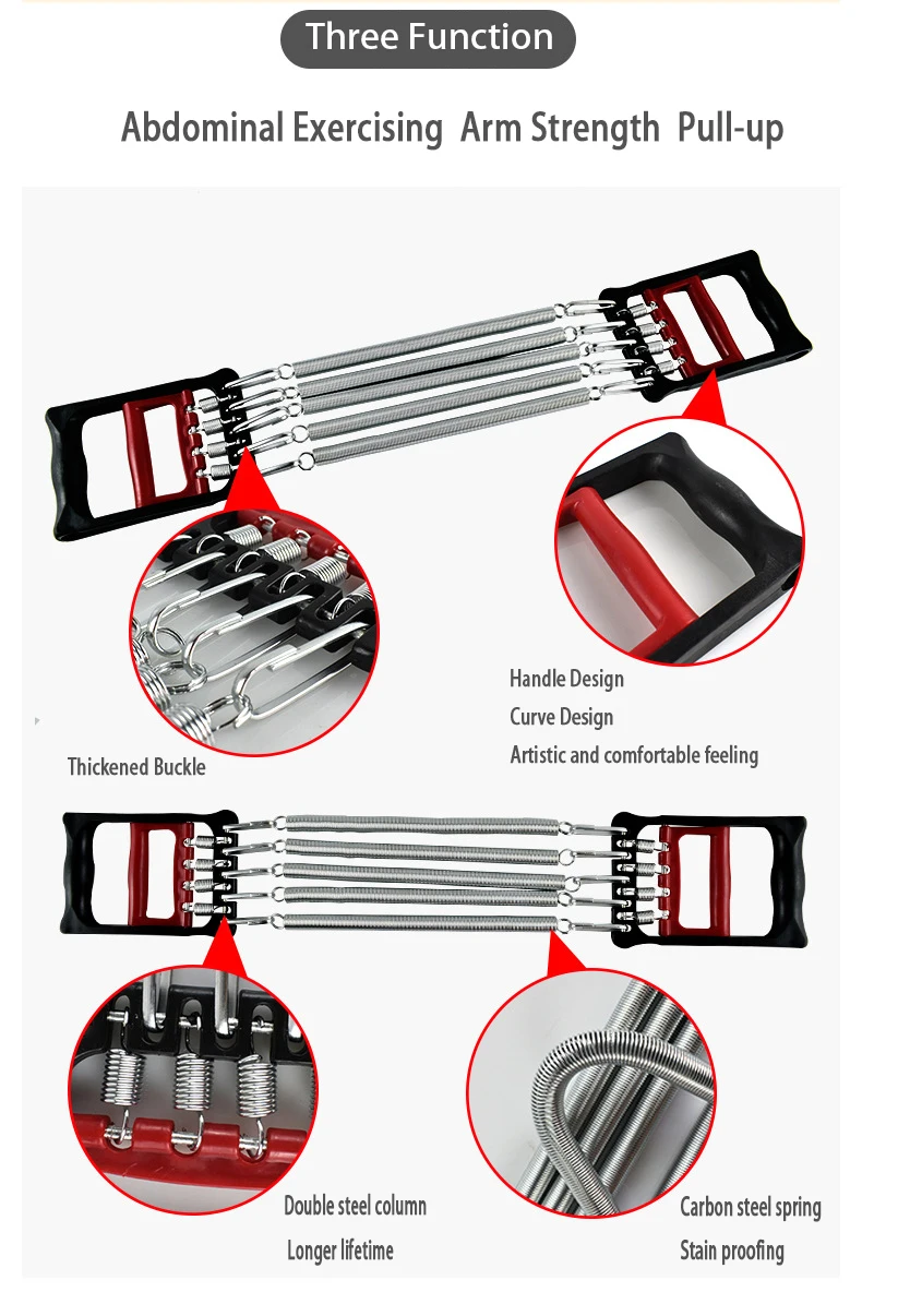 High Quality Indoor Gym Equipment 5 Spring Steel Chest Pull Expander ...