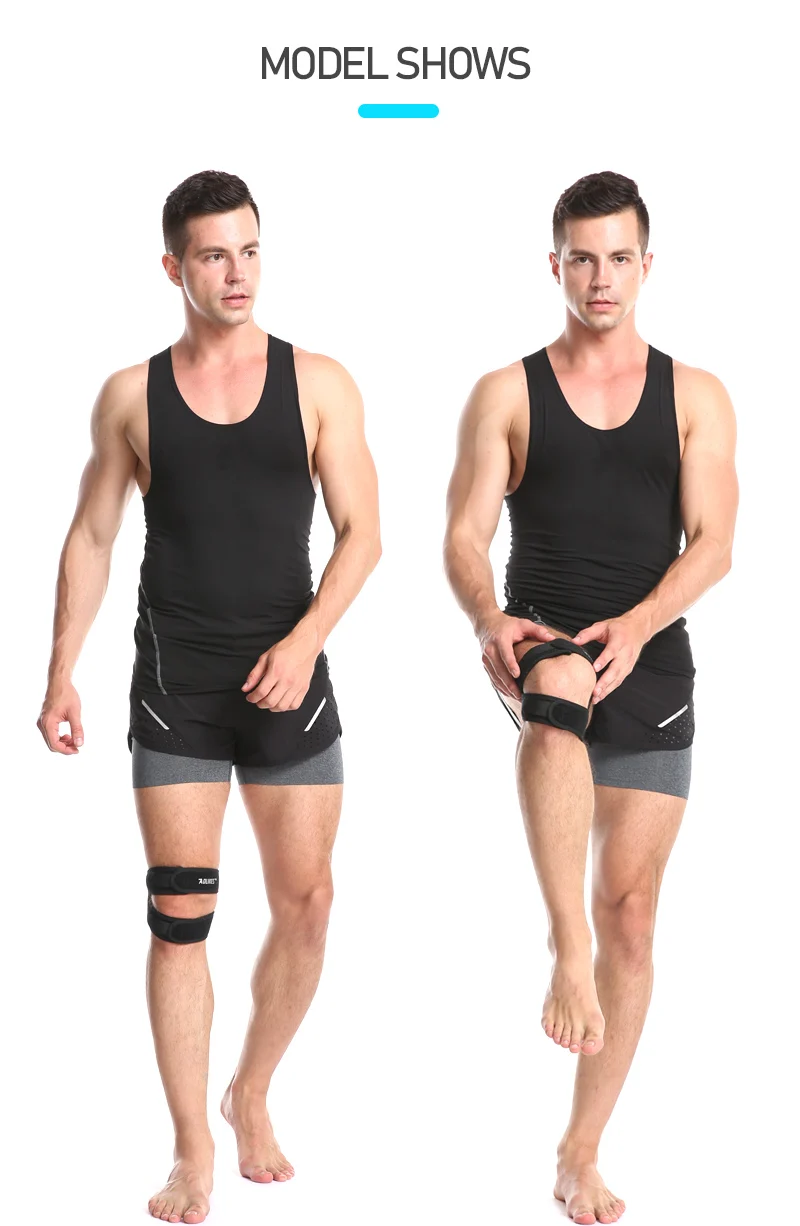 Adjustable Patella Tendon Knee Strap Double Patellar Support Pain ...