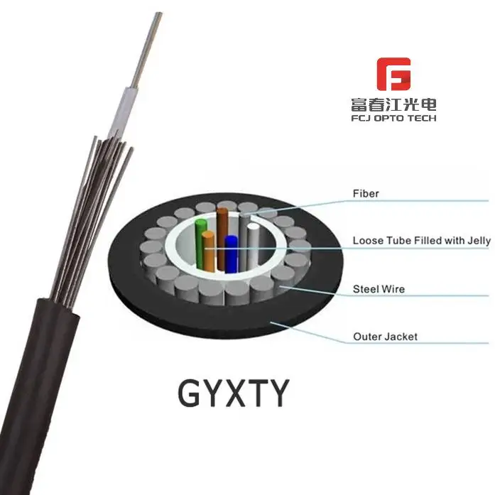 FTTH GYXTY with Muti-Cores PVC Jacket Muti-Cores Fiber Optic Cable for ...