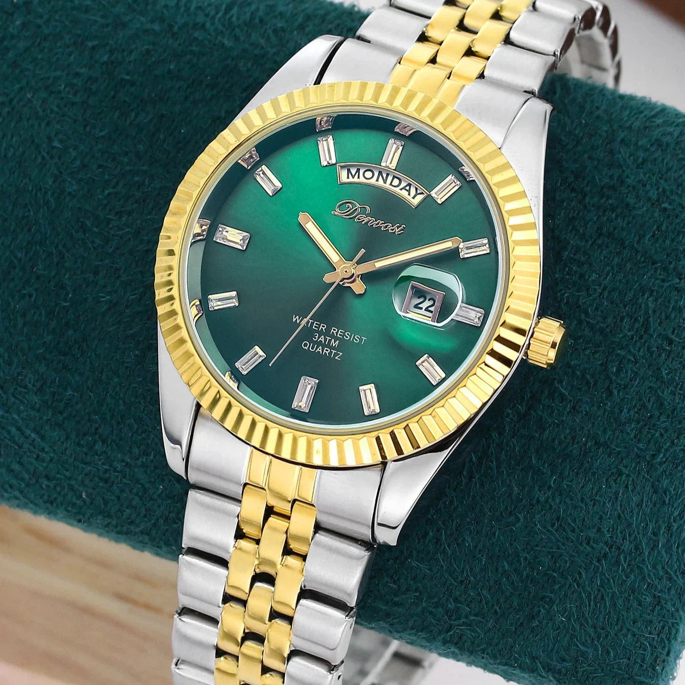 Denvosi Stainless Steel Luxury Week Date Montre Pour Homme Luminous ...