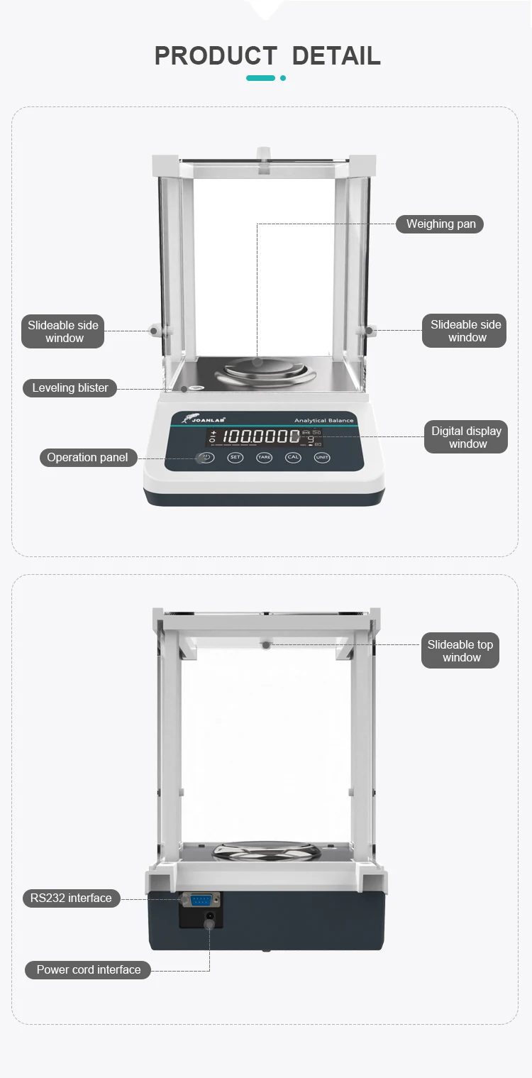 Joan Lab 0.1mg Digital Analytical Balance Fa2204 - Buy Analytical ...