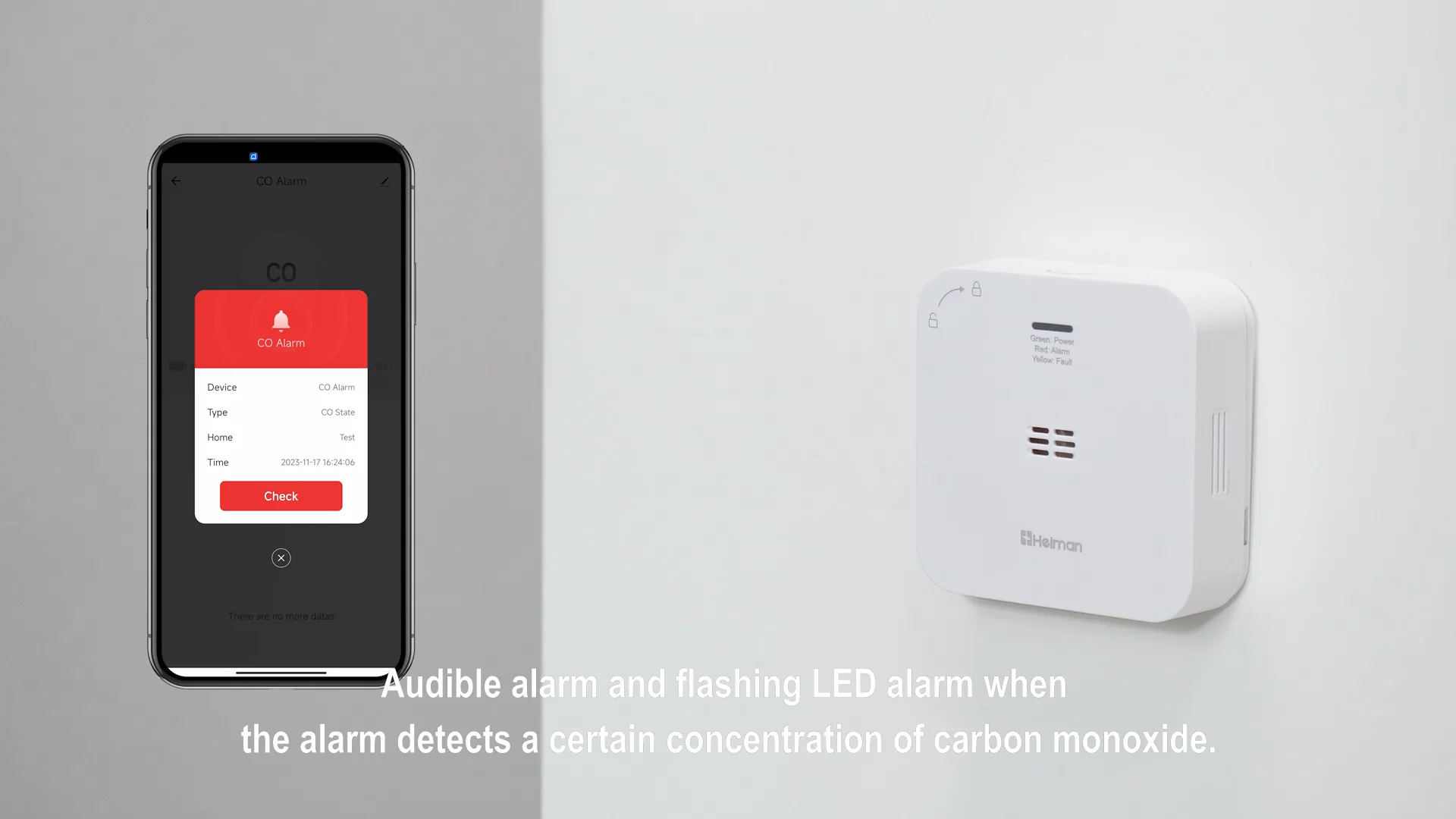 Smart Home Wifi Tuya Co Gas Leak Carbon Monoxide Detector Co Sensor ...