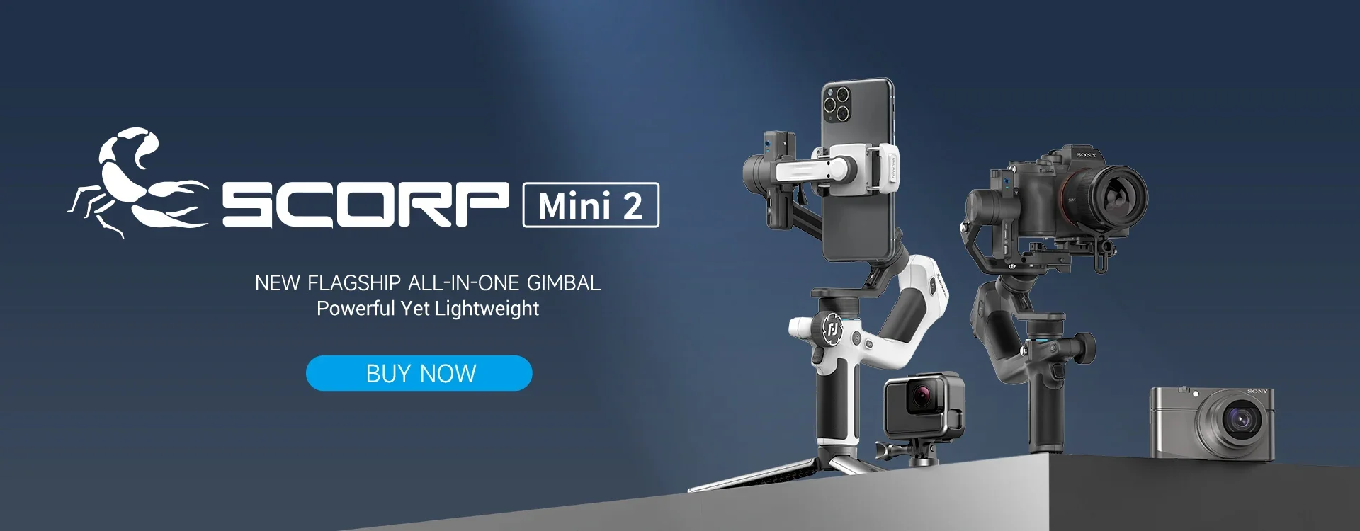 FeiyuTech Feiyu SCORP Mini 2 All-in-One 3-Axis Handheld Gimbal ...