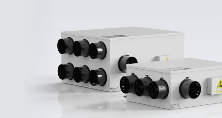 250m3/h Mia-250w Ducted Exhaust Fan Mutli Port Ceiling Type Reversible ...