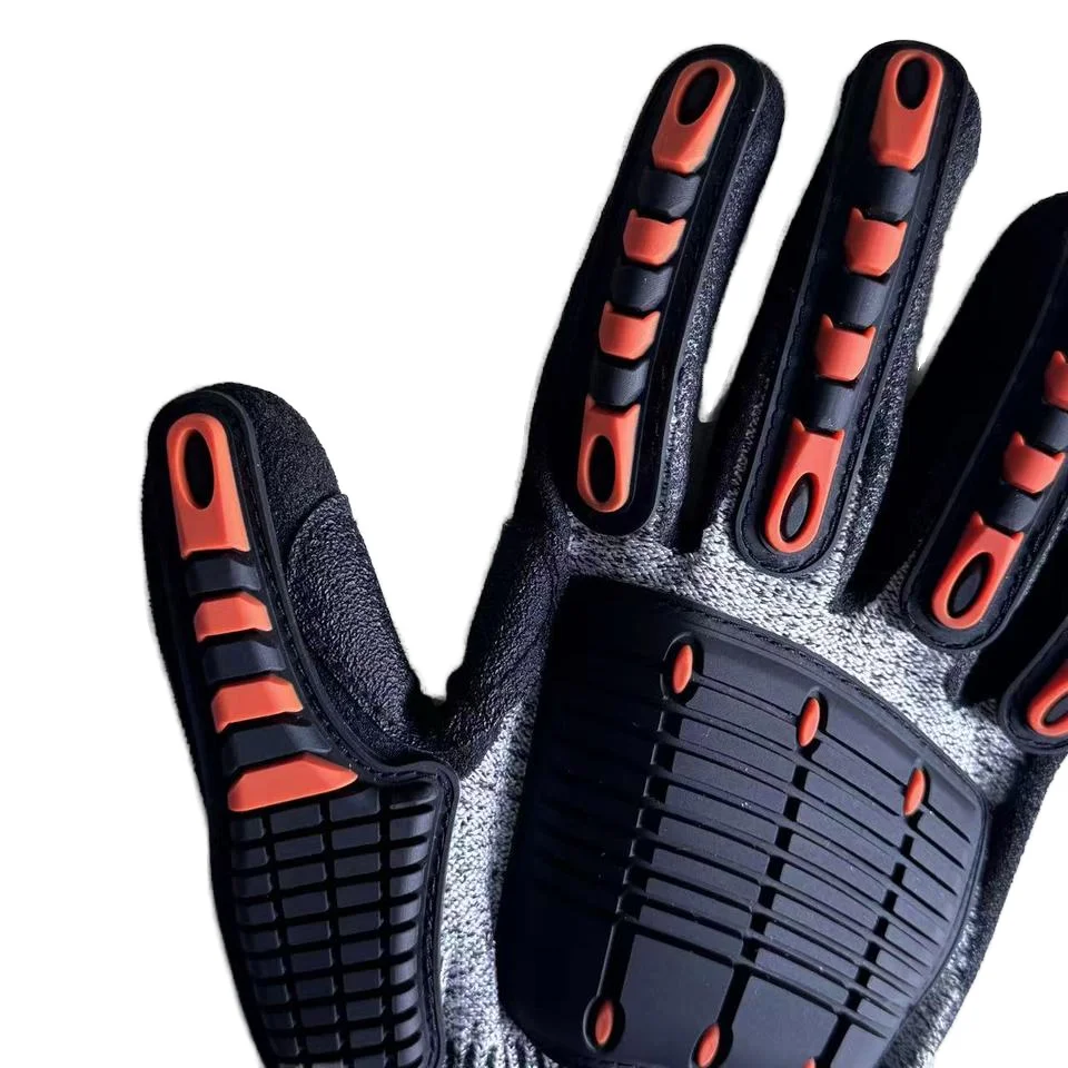 Oilfield Mining Safety Gloves Level 5 Anti-Shock Vibration Cut ...
