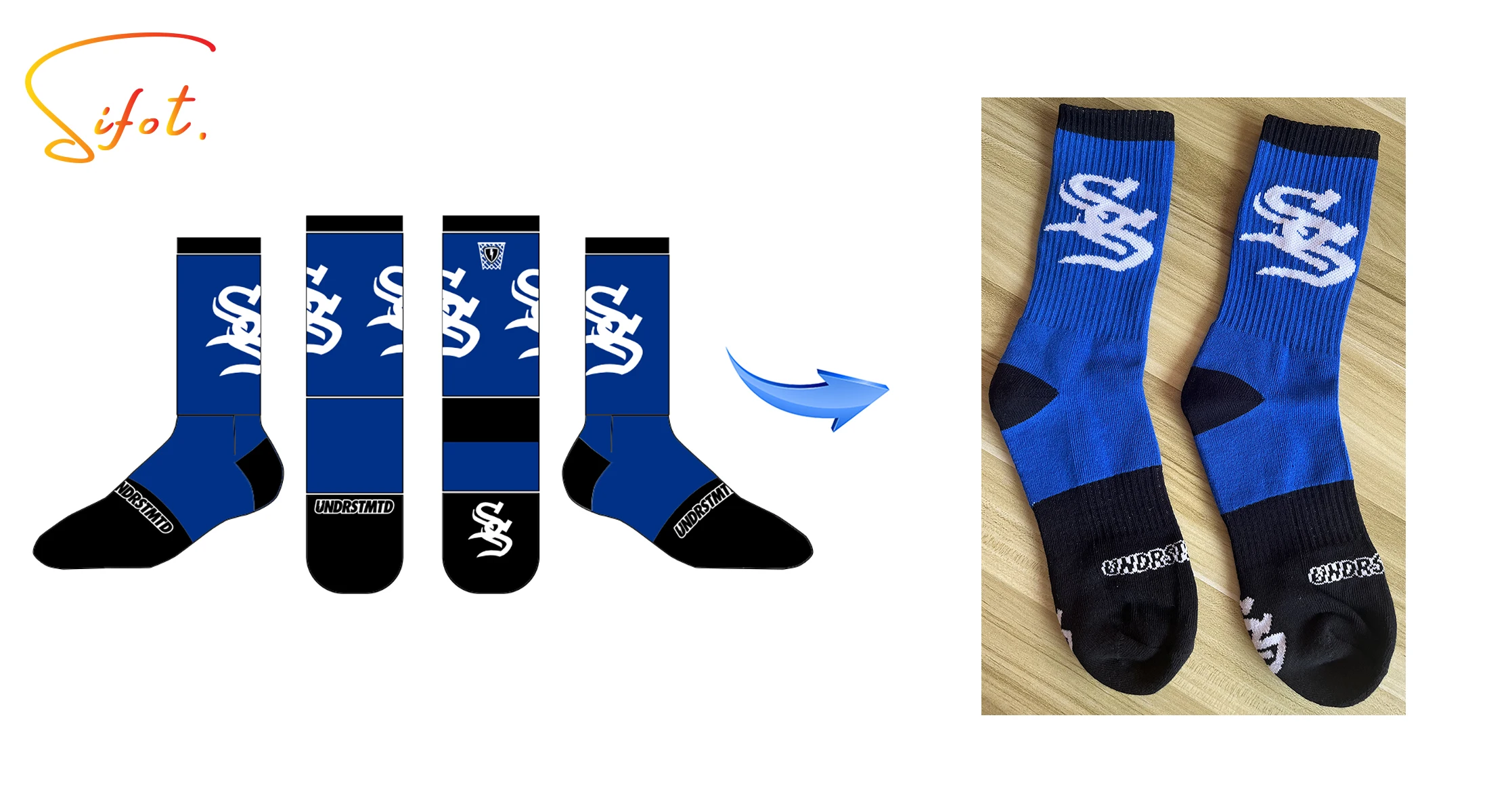 Sifot Wholesale Custom Jacquard Logo Long Tube Compression Spandex And ...