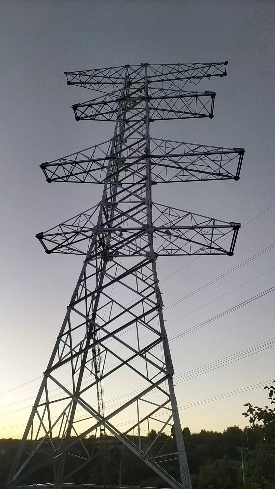 10-500kV Double Circuit Transmission Line Tower, Transmission Lattice ...
