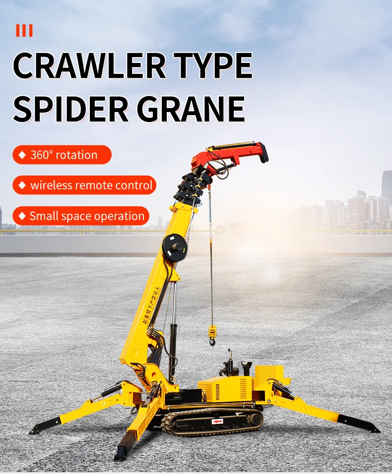 YG Hydraulic 3 Ton Spider Crawler Crane Remote Control Mini Spider Crane Price| Alibaba.com