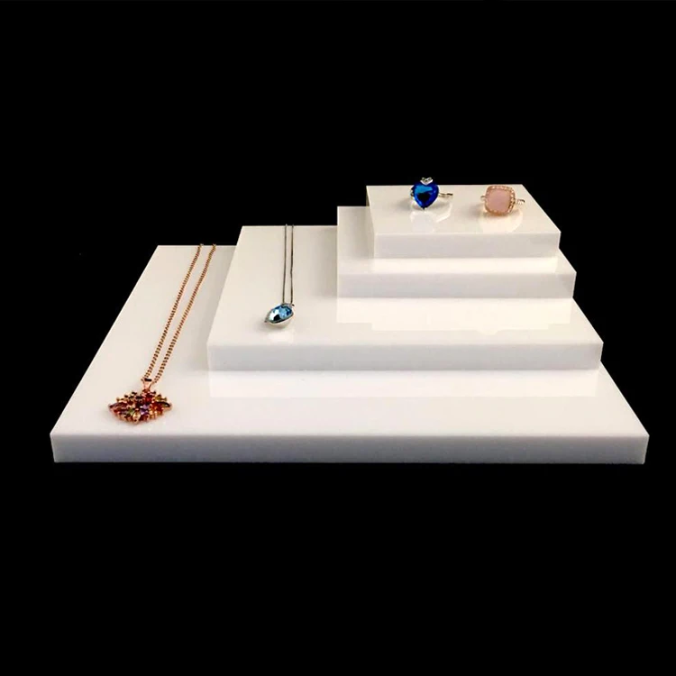 White Display Blocks - Stylish Acrylic Prop Solutions