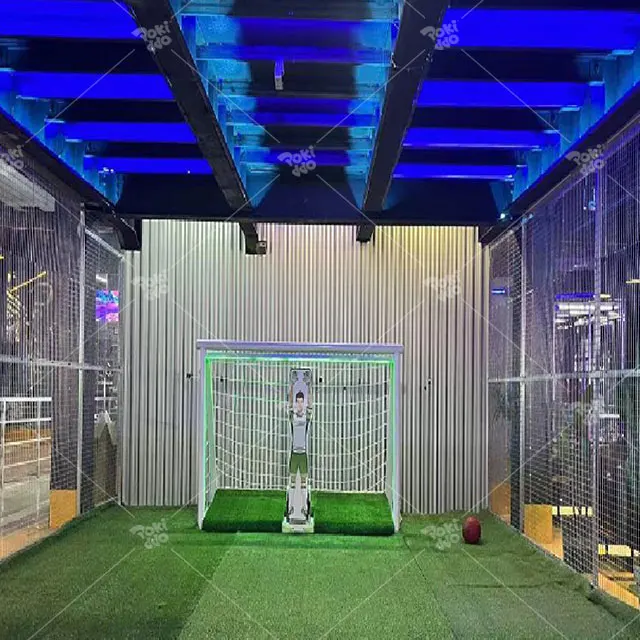 Pokiddo Indoor Playground - Robot Goalkeeper & Trampoline Games