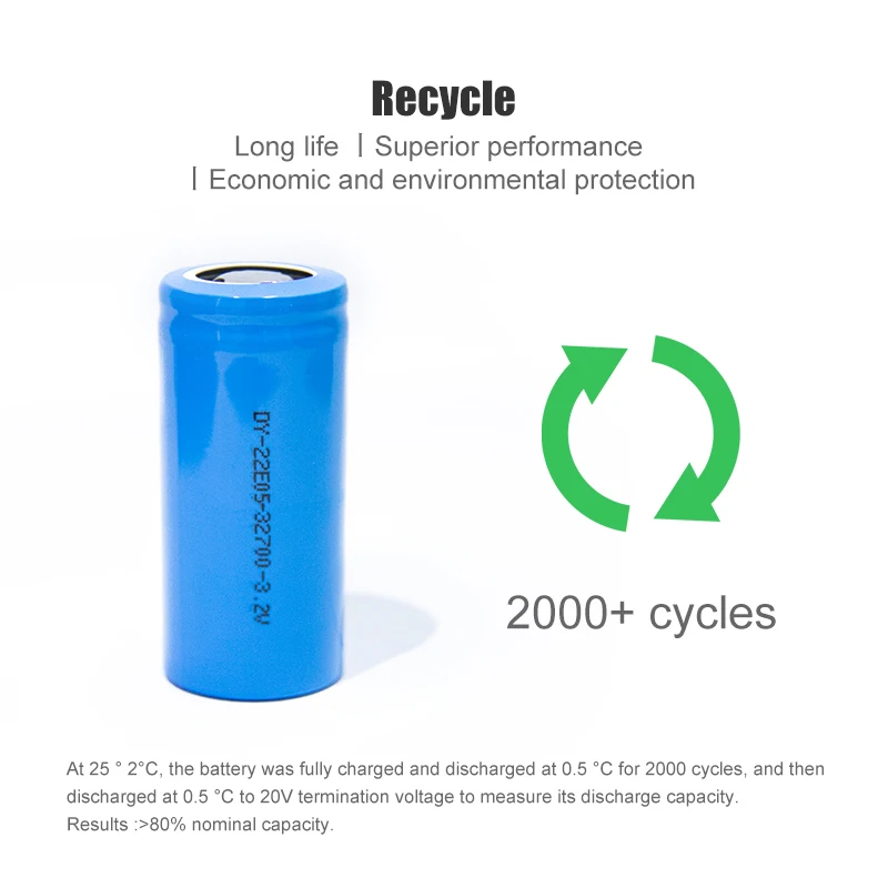 Lifepo4 3.2V 6AH Battery Cell - Cylindrical 32700 6AH Lfepo4